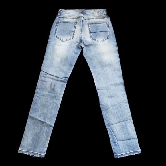 Yung Rich Nation | Jeans | Yrn Thugger Red Stripe Jeans Distressed ...